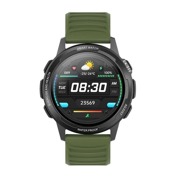 Купить смарт-часы BQ Watch 1.3 Black/Dark Green, экран 1.28" - купить ...