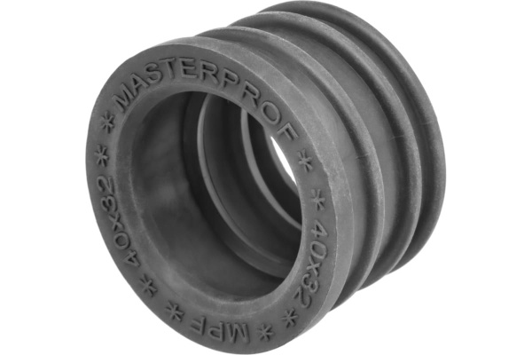 Манжета для канализации уплотнительная сантехническая Masterprof ТЭП 40х32 MPF , черный - купить ...