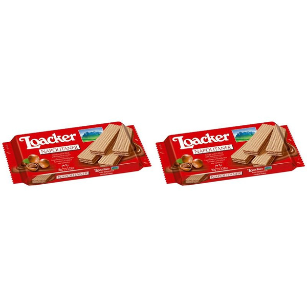 Loacker/ Вафли Классик Наполитанер, 90 г, 2 уп - купить с доставкой по ...