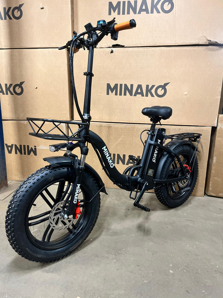 Электровелосипед Minako F11 Pro на литых дисках. Черный купить на OZON по низкой цене (1569931432)