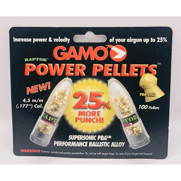 Пули Gamo Raptor Power Pellets к4.5мм 0.35гр (100шт) - купить с ...
