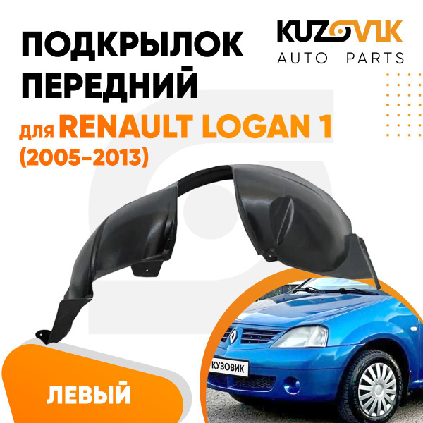Подкрылок передний левый для Рено Логан 1 Renault Logan (2005-2013 ...