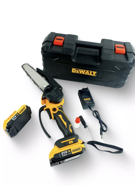 Пила аккумуляторная цепная DeWalt мини садовая сучкорез 150мм 21V/Мини ...