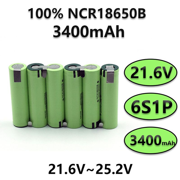 Аккумуляторная батарейка 18650, 6S1P, 21.6 В, 3400 мАч, DIY Замена ...