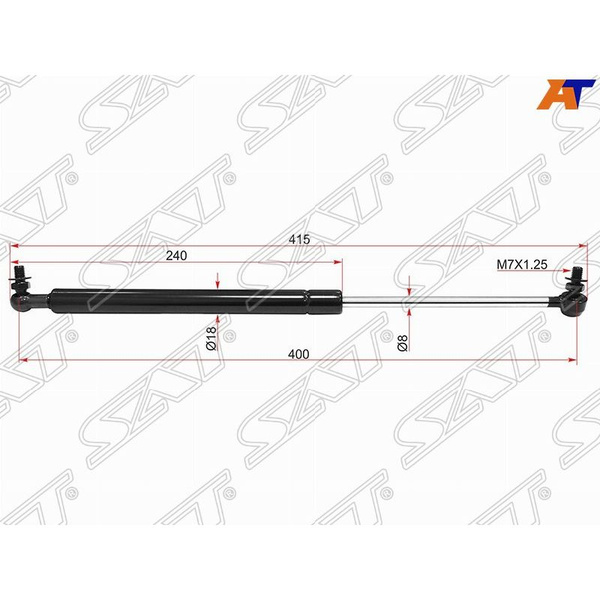 Амортизатор капота (1 шт.) для Ниссан Патрол GR 1997-2001, Nissan ...