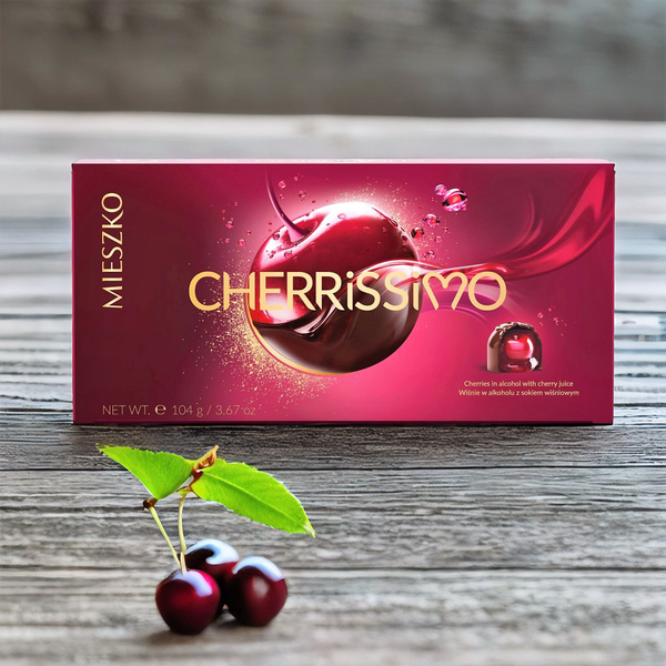 Набор конфет Mieszko Cherrissimo Classic с вишней в алкоголе, 104 г ...