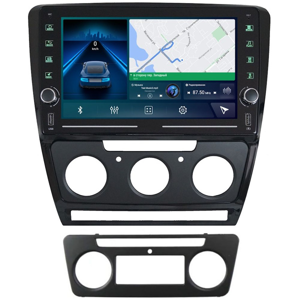 Магнитола R320 Шкода Октавия А5 (Черная рамка) Skoda Octavia A5 ...