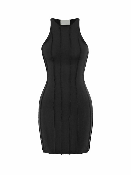 Платье XSAI RELIEF DRESS , Dusty Black, XS, Женский, размер 40 ...
