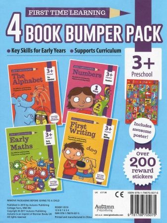 First Time Learning: Alphabet, Maths, Numbers & Writing Pack, age 3 ...