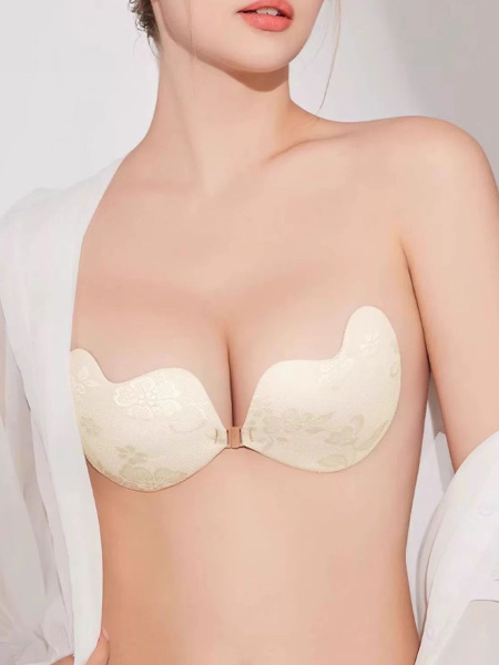 Накладки-бюстгальтер для груди Женский, размер 70C, 75C Силикон зернистый светло-бежевый, рост ...