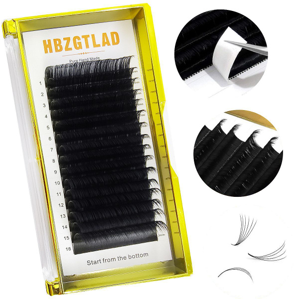 Ресницы для наращивания микс MIX 0.05D 0.07D 0.10D Нагараку - купить с ...