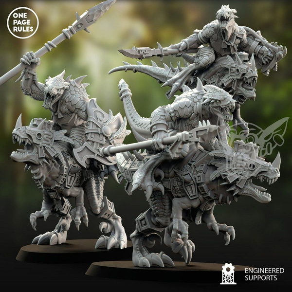 Миниатюра Warhammer Fantasy Battles / AoS. Lizardmen. Aggradon Lancers ...
