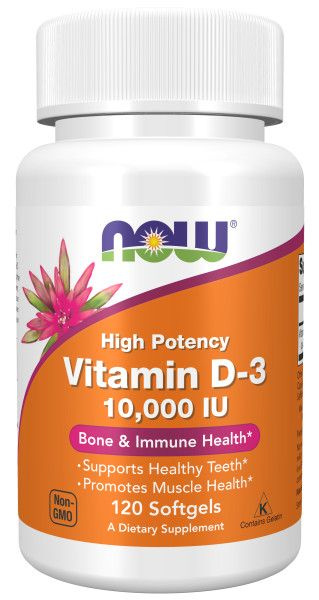 NOW Vitamin D-3 10000 IU, витамин Д3, 120 капс купить на OZON по низкой ...
