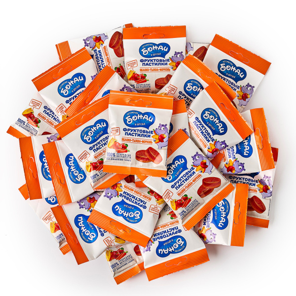 Пастилки HIPPO BONDI & FRIENDS, Яблоко-тыква-морковь, 90 шт по 30 гр ТМ KDV - купить с доставкой ...