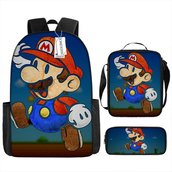 MUMOU Рюкзак школьный для девочек и мальчика детский, Super Mario Супер ...