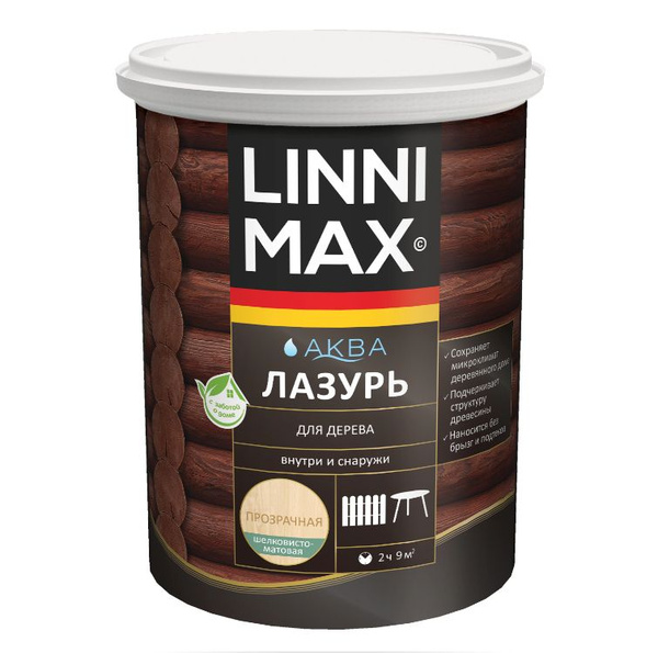 Лазурь для дерева LINNIMAX акриловая 0,9 л - купить по доступным ценам ...