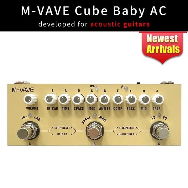 CUVAVE/M-VAVE Cube Baby Электрогитара Комбинированный Гитарный Эффектор ...