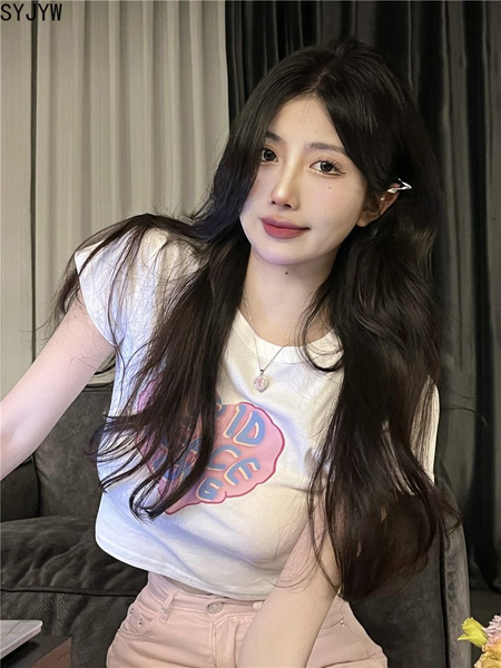 Футболка SYJYW, размер 42, цвет белый, Полиэстер - купить по выгодной цене в интернет-магазине ...