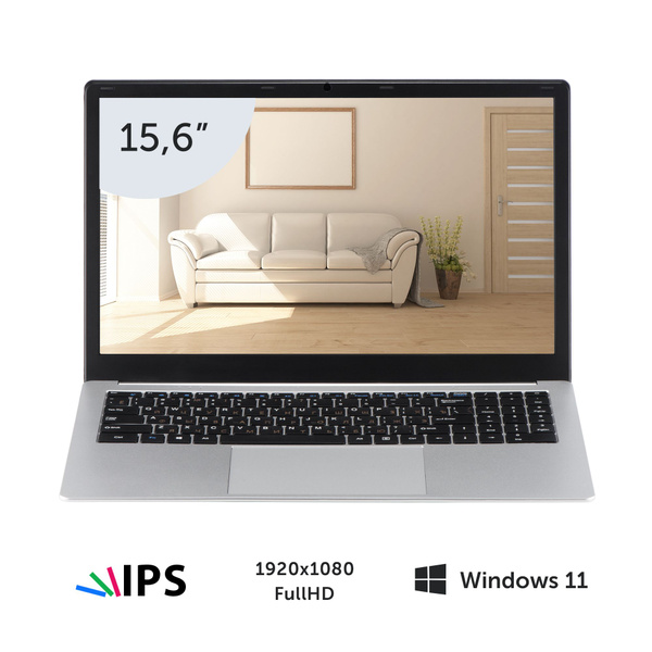 Ноутбук Azerty AZ-1504, серебристый купить по низкой цене: отзывы, фото ...