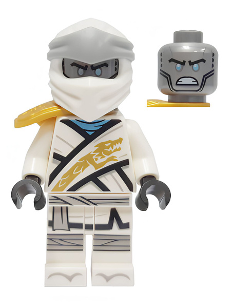 Минифигурка Lego Zane - Legacy, Pearl Gold Armor Shoulder Pad, Flat ...