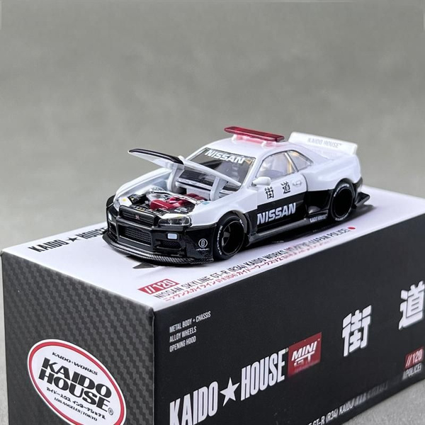 Машинка KAIDO HOUSE Mini Gt 1/64 KHMG120 Nissan Skyline GTR R34 Kaido ...