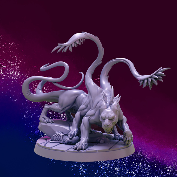 Миниатюра "Ускользающий Зверь" 32мм DnD, ДнД, Dungeons & Dragons ...