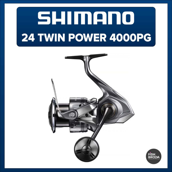 Катушка Shimano 24 TWIN POWER, Безынерционная, 4000PG, Передний фрикцион купить по низкой цене с ...