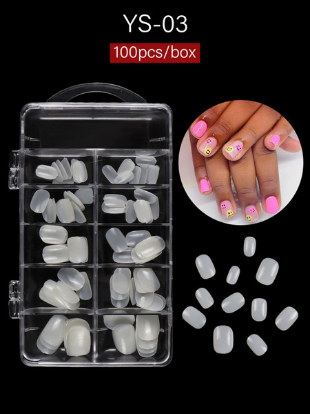 Nail kingdom Гелевые типсы для наращивания ногтей 100 шт - купить с ...