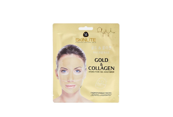 Маска гидрогелевая / Skinlite, GOLD & COLLAGEN / 1мл - купить с ...