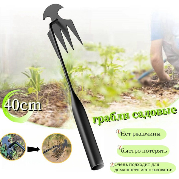 Грабли Веерные, Металл, 40 см купить c доставкой на OZON по низкой цене ...