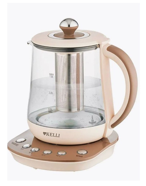 Купить электрический чайник KELLI KL-1373, Пластик/стекло по низкой цене: отзывы, фото ...