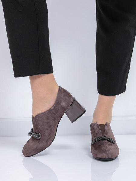 Туфли Женский Ascalini Замша натуральная, размер 40 Стандартный средний (до 9 см) 9 Россия Без ...