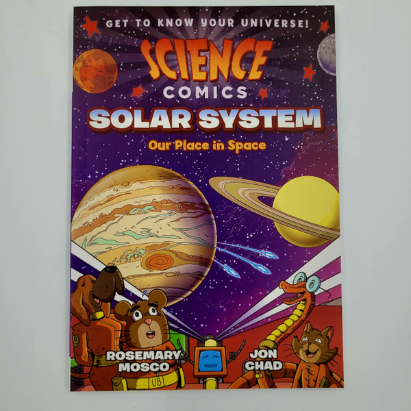 Научный комикс на английском языке. Science Comics. Solar system. Our ...