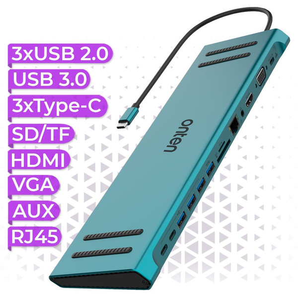 Usb Type C разветвитель хаб Onten на 13 выходов Usb 2 0 Usb 3 0