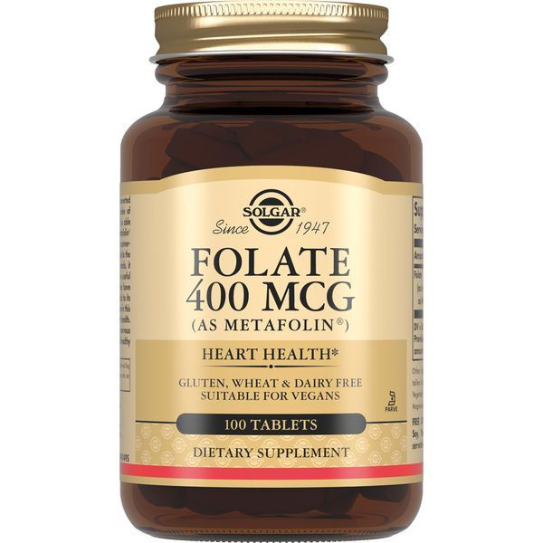 Solgar, "Таблетки "Фолат 400 мкг Метафолин" ("Folate 400 mcg (as ...