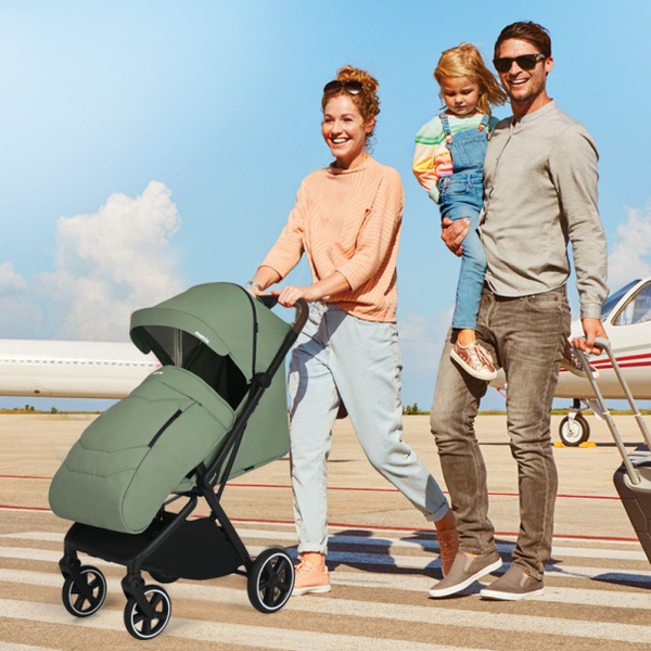 Прогулочная коляска Pituso "Matrix", большие колеса, накидка на ножки, дождевик, москитная сетка ...