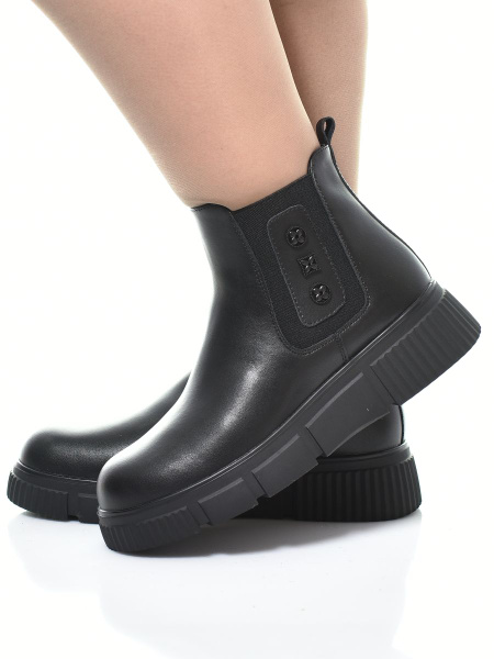 Ботинки Женский Ascalini черный, размер 42 Зима 7 Стандартный низкий (до 4 см) Россия купить c ...