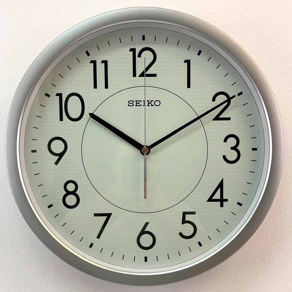 Настенные белые часы SEIKO QXA629S, бесшумные купить c доставкой на ...