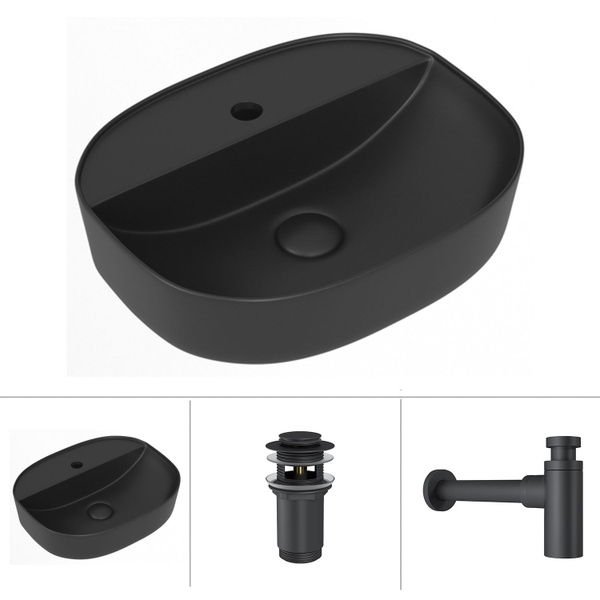 Накладная раковина для ванной Helmken 45950001 комплект 3 в 1: раковина на столешницу ...