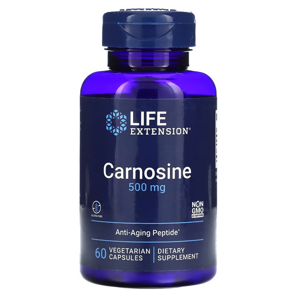 Life Extension Карнозин, L-Carnosine 500 мг 60 капсул - купить с ...