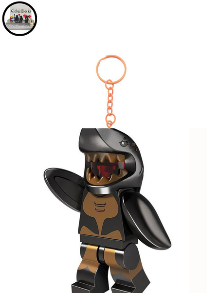 фигурок минифигурок,Брелок совместим с лего,zombie sharkman 4.5см ...