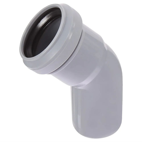 Отвод внутренняя канализация 50 45 уголок ПВХ ЦЕНА ЗА 4 ШТ купить с доставкой по выгодным