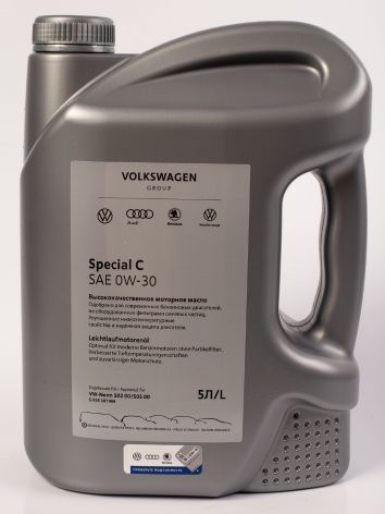 Масло моторное Volkswagen 0W-30 Синтетическое - купить в интернет ...