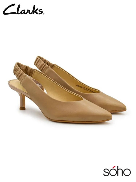 Туфли Женский Clarks Натуральная кожа размер 37 Шпилька D Великобритания Без застёжки Маломерит