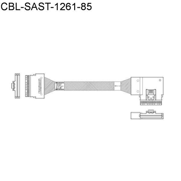 Кабель Supermicro CBL-KIT-220U-TNR-22N Kit with 11 NVMe cables for X12 ...