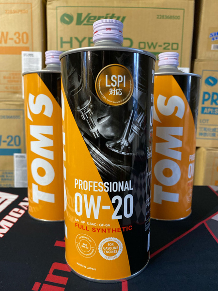 Масло моторное TOM'S tom's 0W-20 Синтетическое 1 л 00410-TP020-01 купить c доставкой на OZON по ...