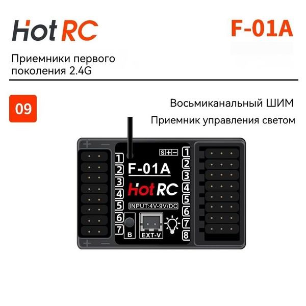 F01A, HOTRC модель самолета приемник дистанционного управления - купить с доставкой по выгодным ...