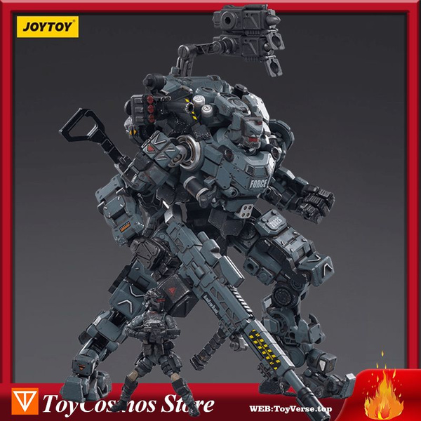 Подвижная фигурка JOYTOY Mech Steel Bone Armor Grey Height:20cm купить ...