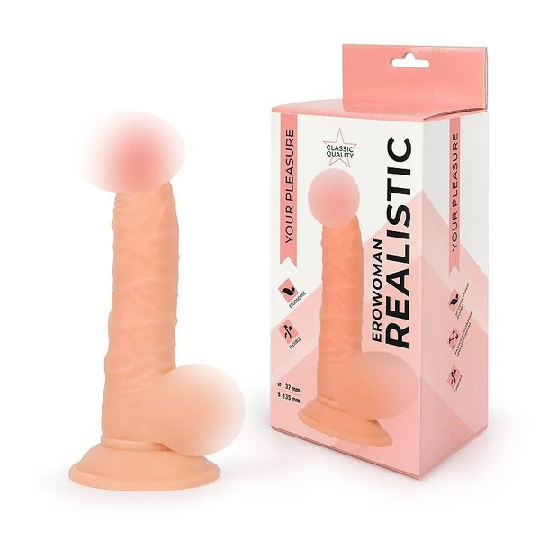 Телесный фаллоимитатор Erowoman - 19,5 см. купить на OZON по низкой цене (1710048683)