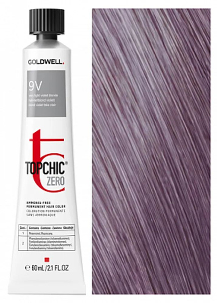 Goldwell TOPCHIC ZERO 9V очень светлый фиолетовый блонд Безаммиачная ...